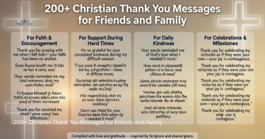 200+ Christian Thank You Messages for Friends and Family